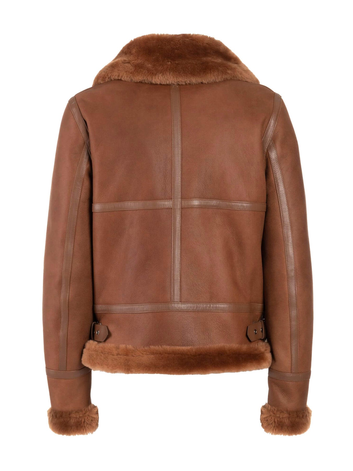Angela Italian Shearling Bomber Jacket | Tuscan Tailor