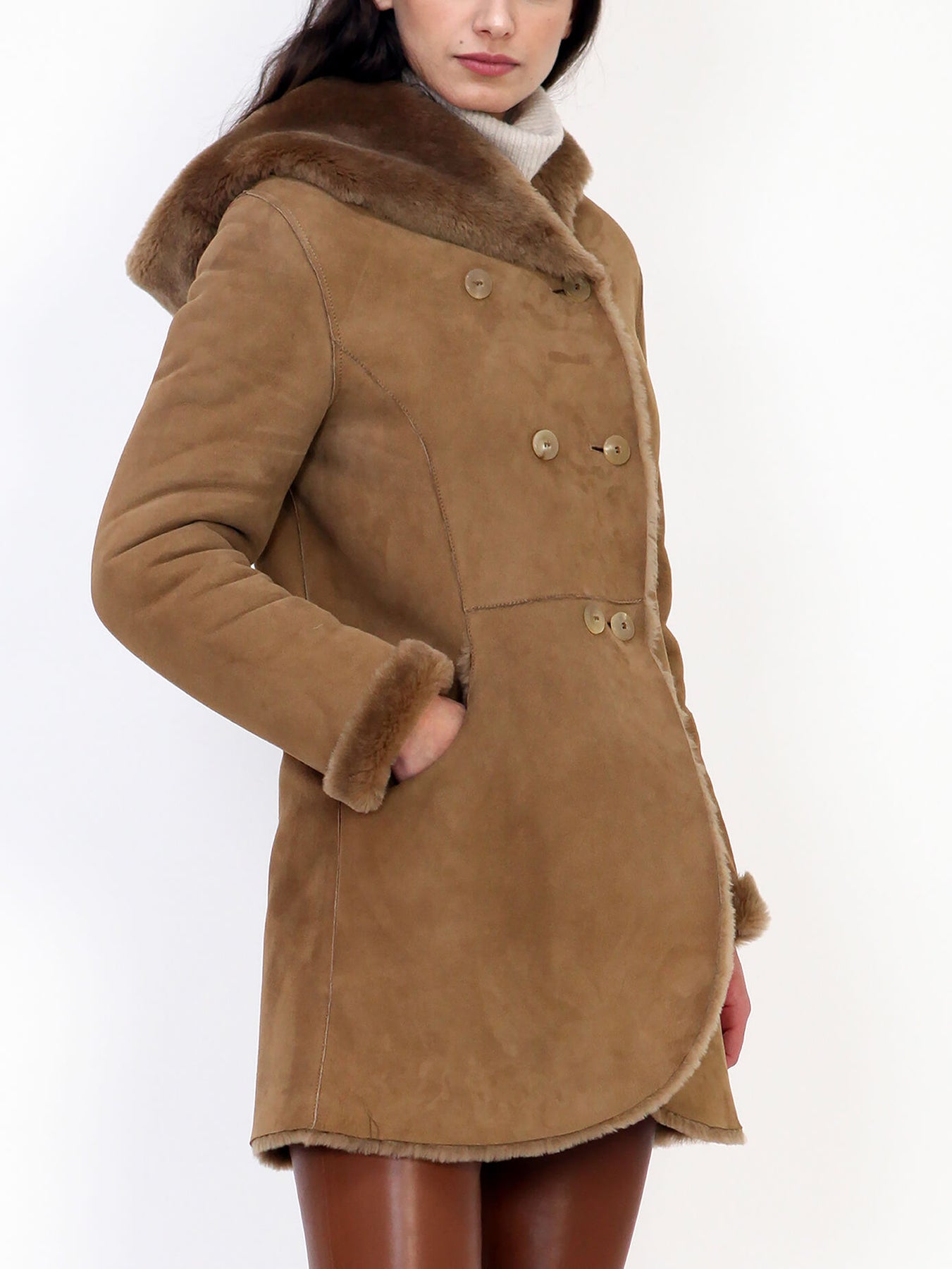 Samantha Italian Merino Shearling Jacket | TuscanTailor
